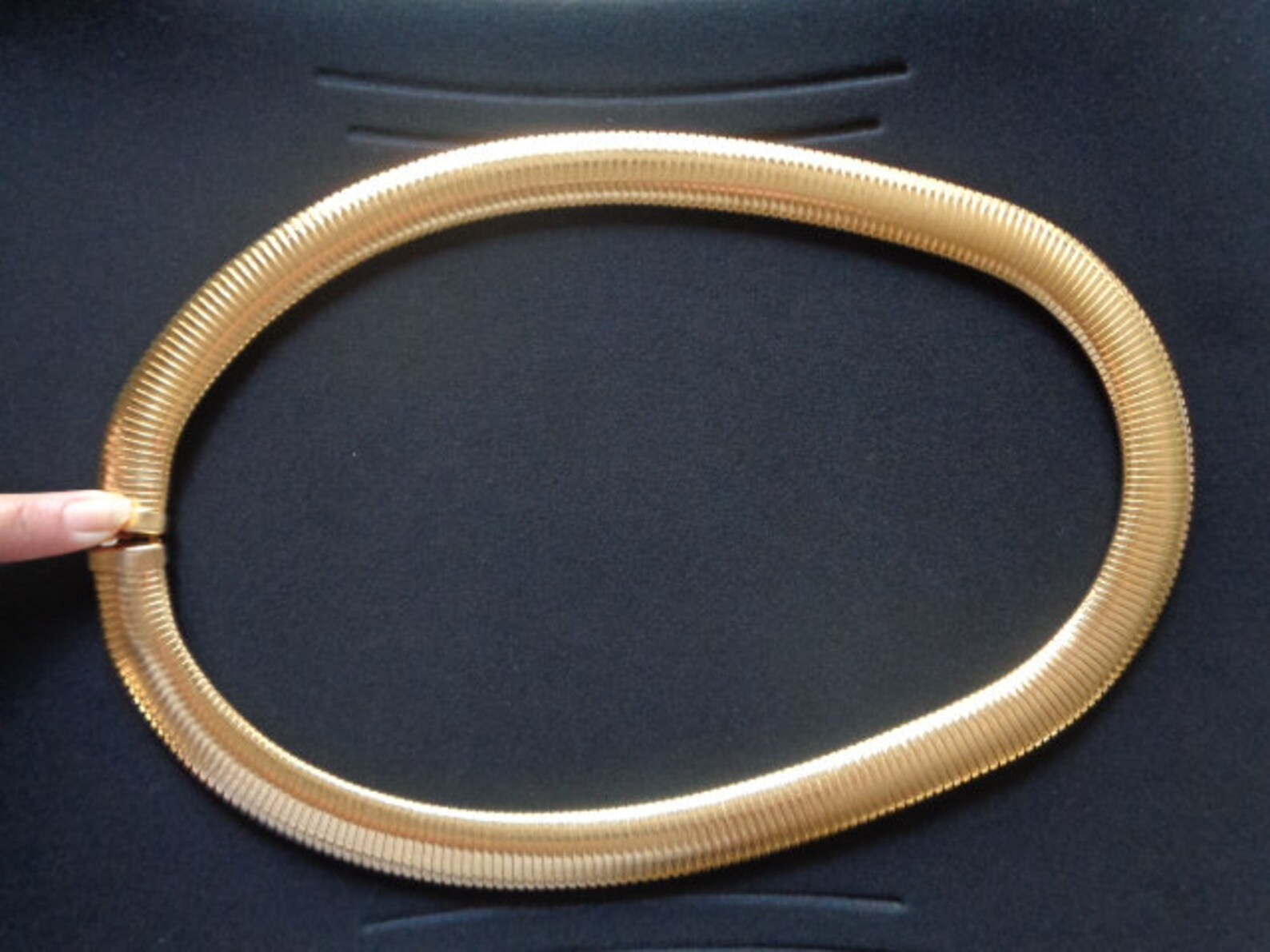 Gorgeous RETRO Mod Vintage Accessories Shiny Gold Tone Metal - Etsy