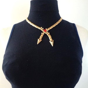 Vintage KAFIN of New York Jewelry Gold Tone Herringbone Chain With ...