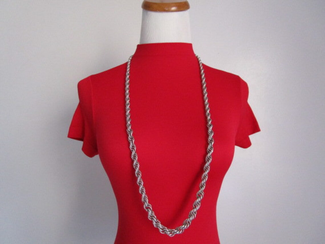 Awesome Vintage MONET Heavy Chunky Silver Tone Metal Twist - Etsy