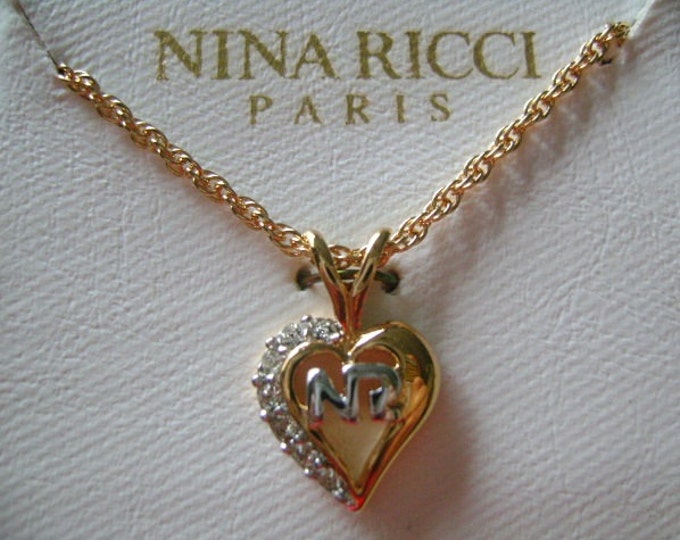 Lovely NINA RICCI NR Logo Original Box Gold Plated Tiny Chain - Etsy