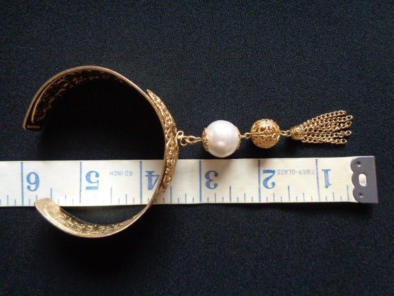 Stunning Vintage M.I.W. GERMANY Gold Tone Ornate With… - Gem