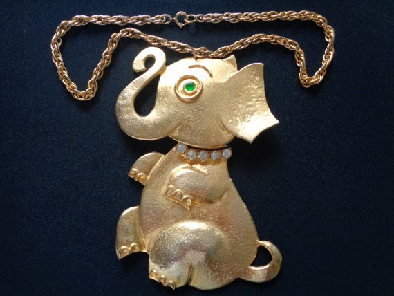 Spectacular HATTIE CARNEGIE Jewelry Gold Tone Giganti… - Gem