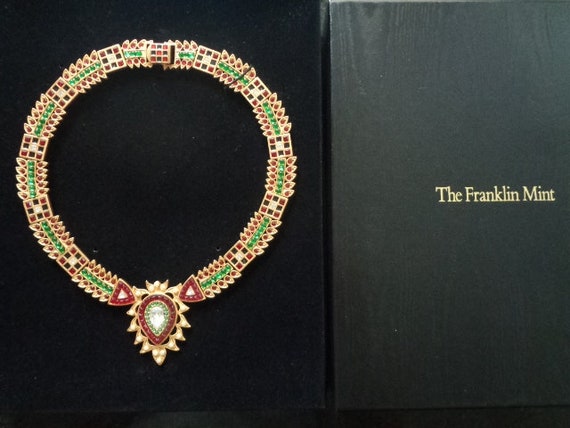 FRANKLIN MINT Mughal Jewels of India Emerald Green Ru… - Gem