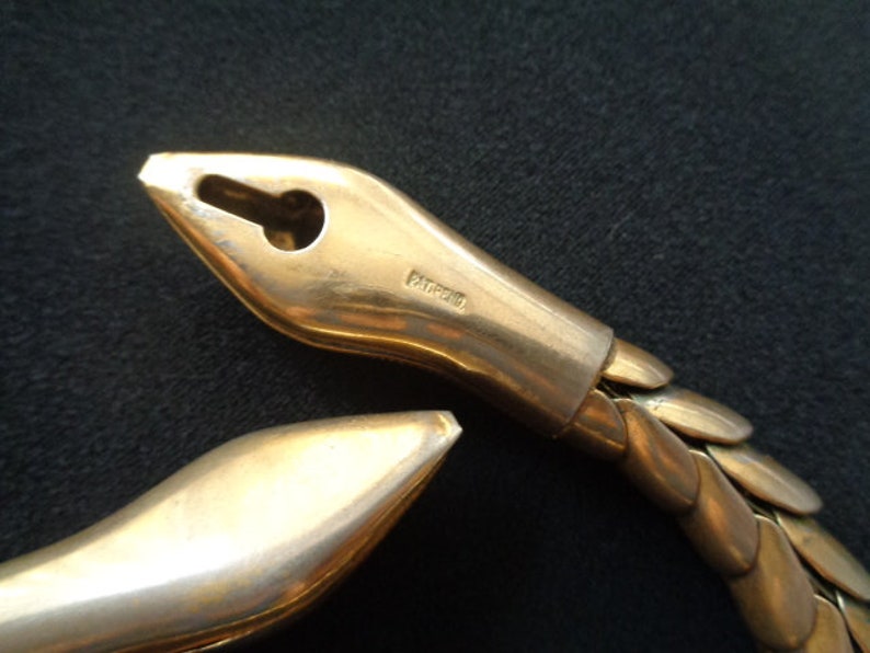 Amazing Art Deco Antique PAT PEND Two Headed Gold Plated - Etsy