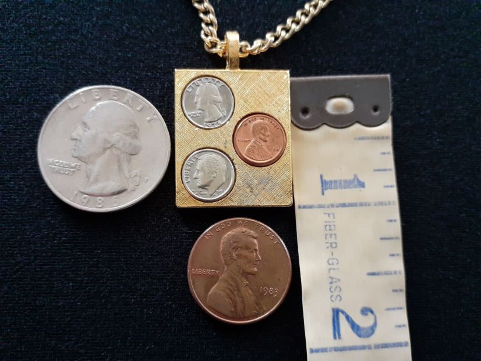 Cool Miniature Tiny Coins Washington Quarter One Cent Penny Ike ...