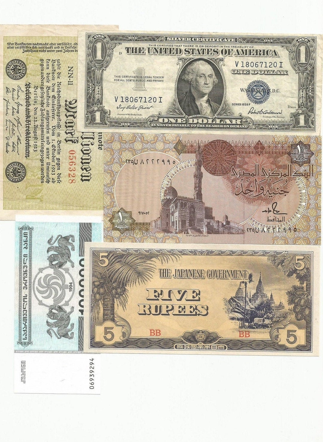 Collectible World Banknote Collection Lot 1935 US Silver - Etsy