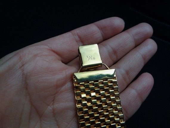 Rare Vintage Demas DL Auld Yellow Gold Plated Metal B… - Gem