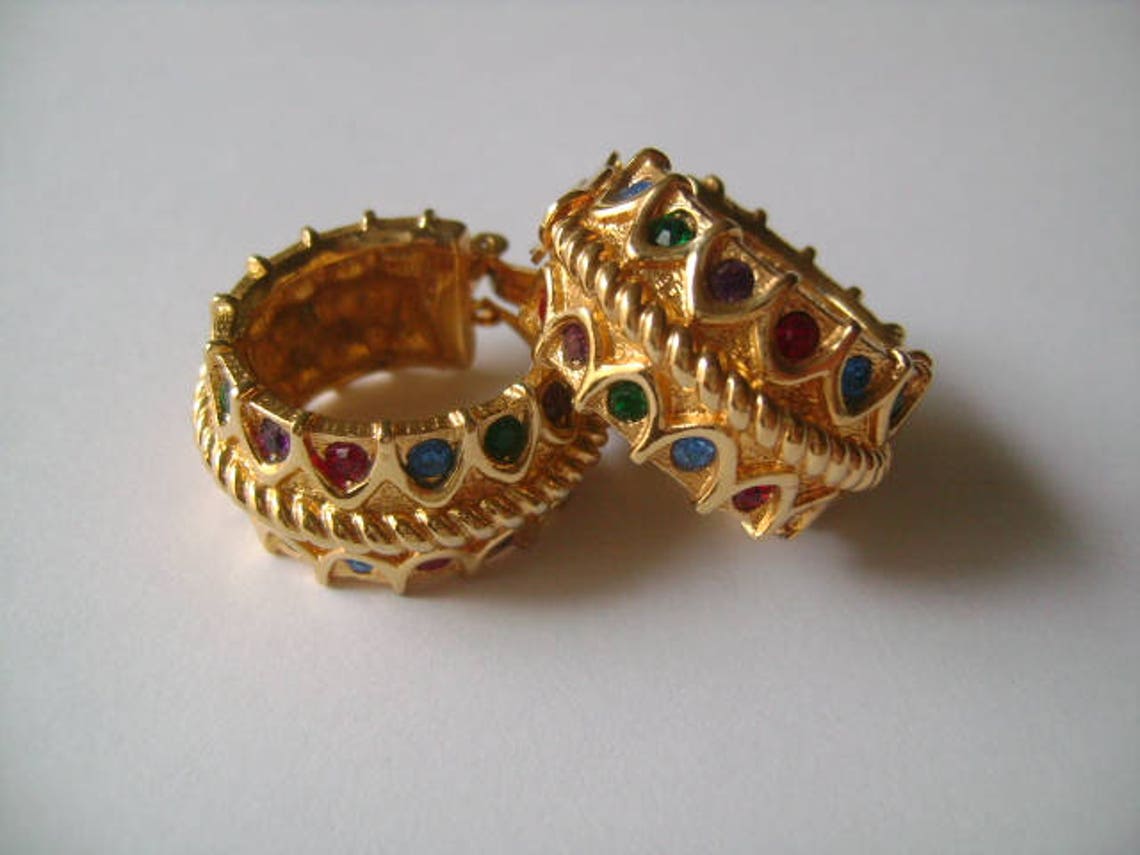 Fabulous Vintage Swarovski SWAN Logo Yellow Gold Tone Accented | Etsy