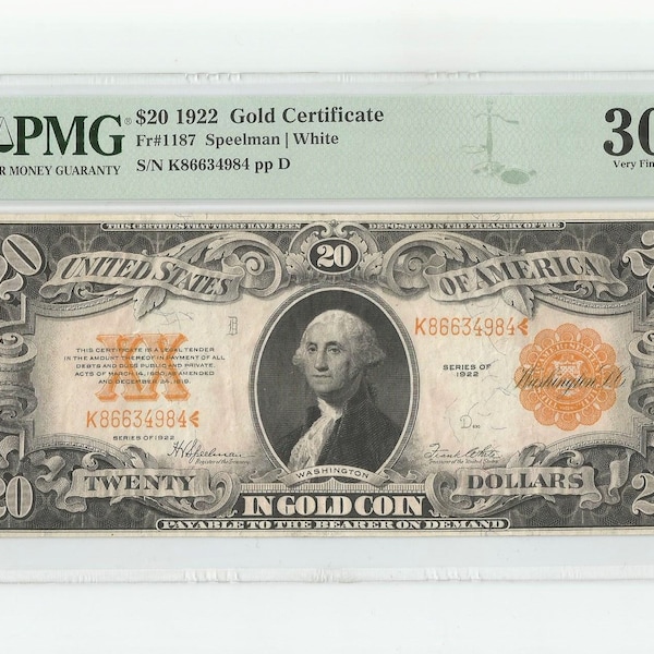 Us Gold Certificate - Etsy