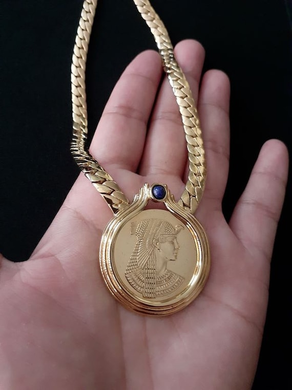 Franklin Mint Jewelry Egyptian Queen Cleopatra 22KT G… - Gem