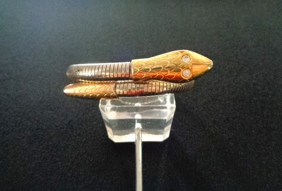 Beautiful Silver &Gold Tone Metal Omega Chain Serpent… - Gem