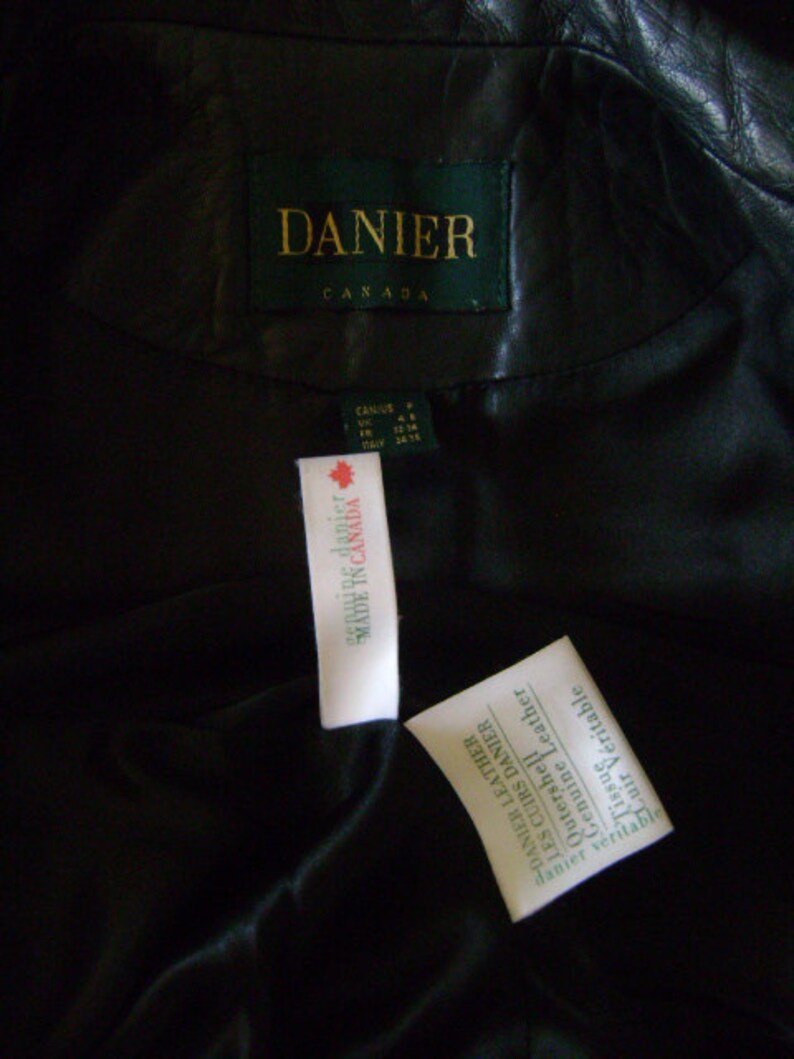 Classic Vintage Italian Black Lamb Leather Skin Slim Fit Front Pockets ...