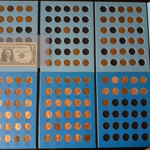 Coin Currency Collection US Lincoln Pennies and Silver Certificate ...