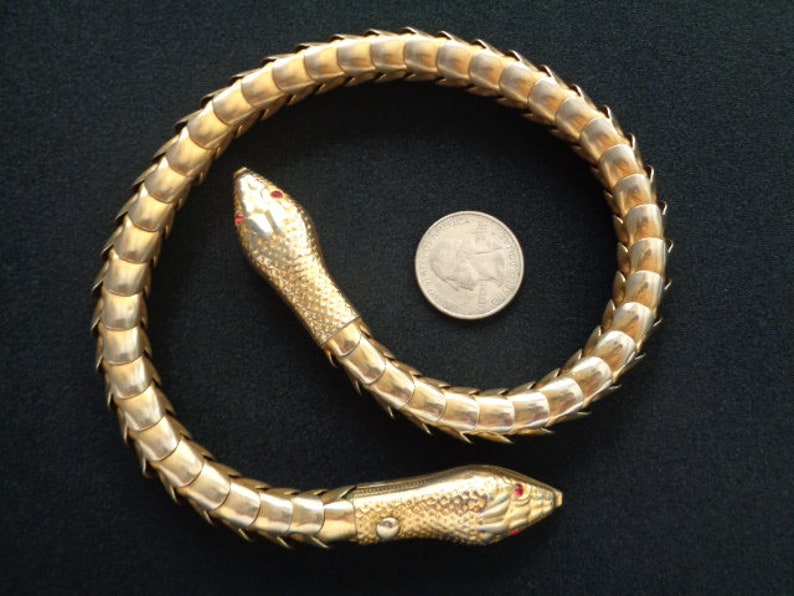 Amazing Art Deco Antique PAT PEND Two Headed Gold Plated - Etsy