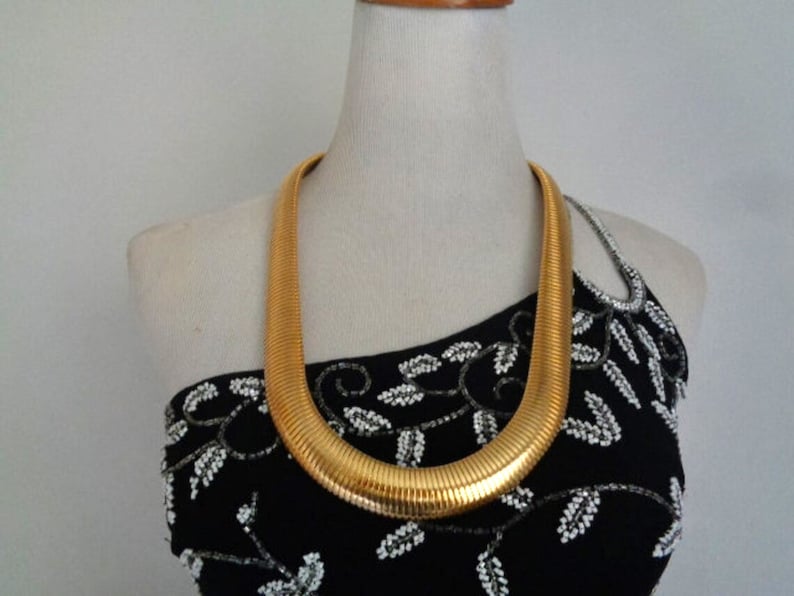 Gorgeous RETRO Mod Vintage Accessories Shiny Gold Tone Metal - Etsy
