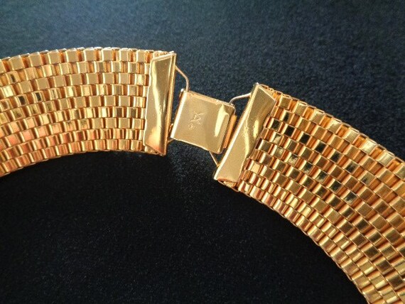 Rare Vintage Demas DL Auld Yellow Gold Plated Metal B… - Gem