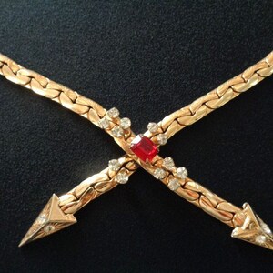 Vintage KAFIN of New York Jewelry Gold Tone Herringbone Chain With ...