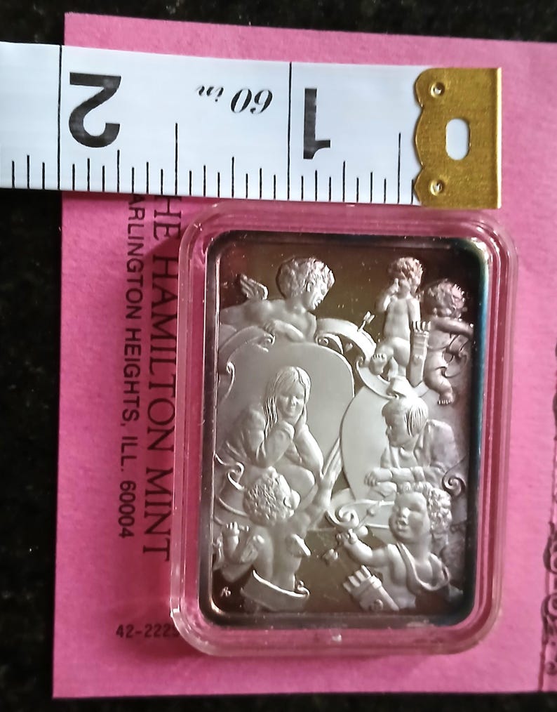Rare Vintage 1976 From the Hamilton Mint Valentine's Day Ingot Silver ...