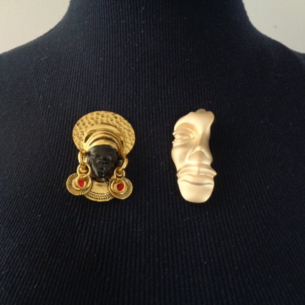 African Mask Jewelry - Etsy