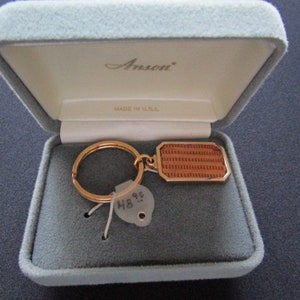 Vintage ANSON Yellow Gold Tone With Snake Skin Leather Inlay ...