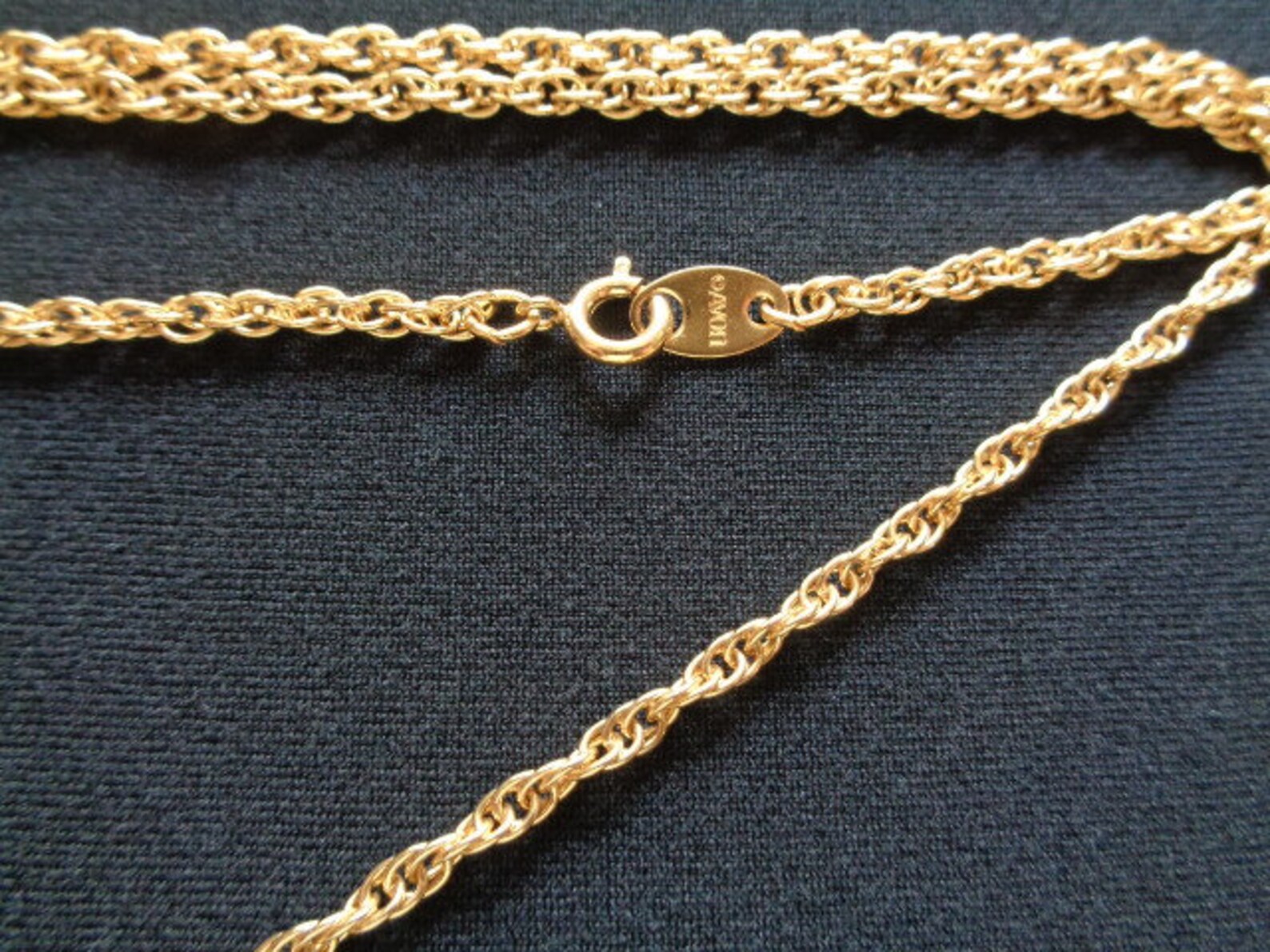 Lovely Vintage AVON Gold Tone Chain Necklace With Dangle Drop | Etsy