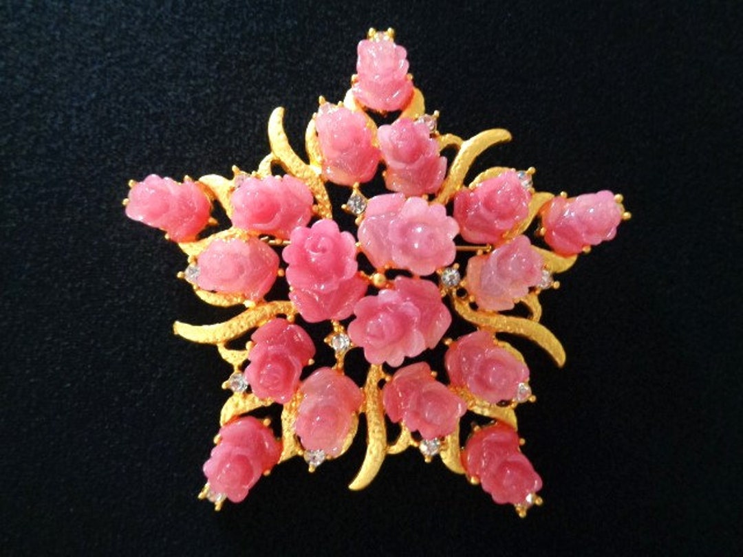 Superbe résine de couleur rose doux Lucite Acrylique w / Sparkle ...