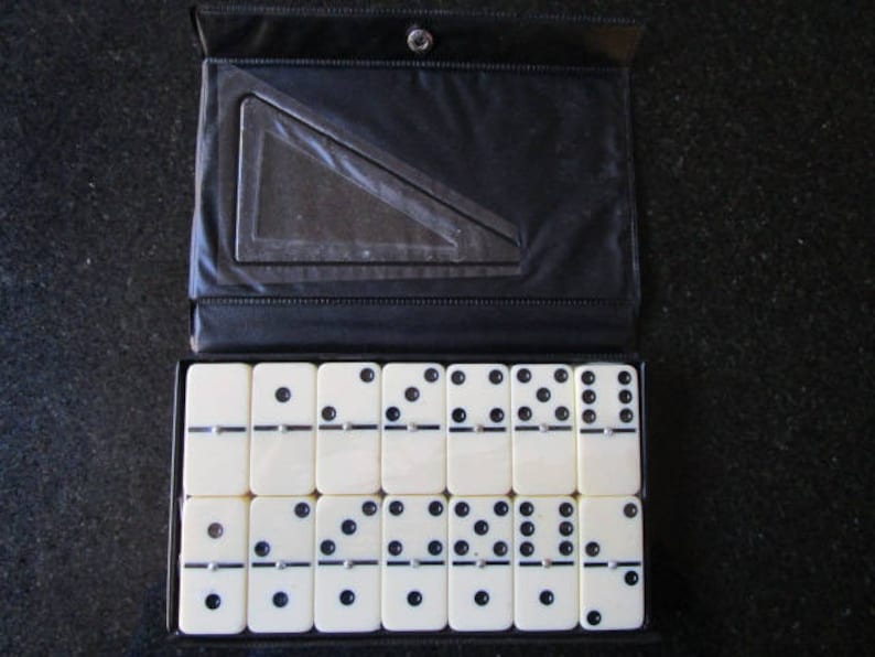 Double Six Coca Cola 28 Dominoes Tiles W/metal Pin Center Spinning Coke ...