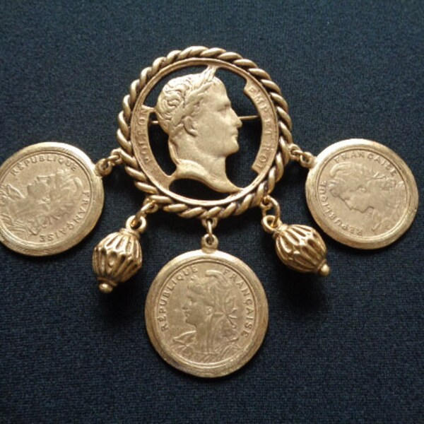 Republique Francaise Coin Necklace - Etsy