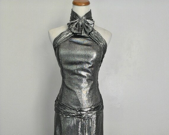 Amazing Vintage JACKIE ROSEN Couture Pewter Silver Me… - Gem