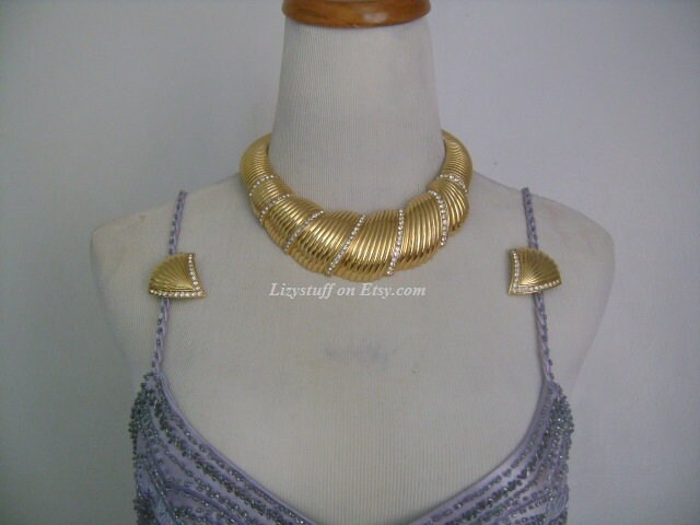 Fantastic NINA RICCI Haute Couture Runway Jewelry Omega Chain | Etsy