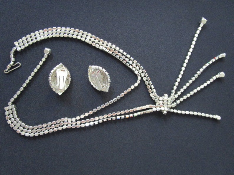 Vintage Silver Tone Gorgeous Rainbow Colors Red Blue Green | Etsy