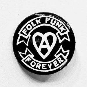 Folk Punk Forever 1.25 Pin | Etsy