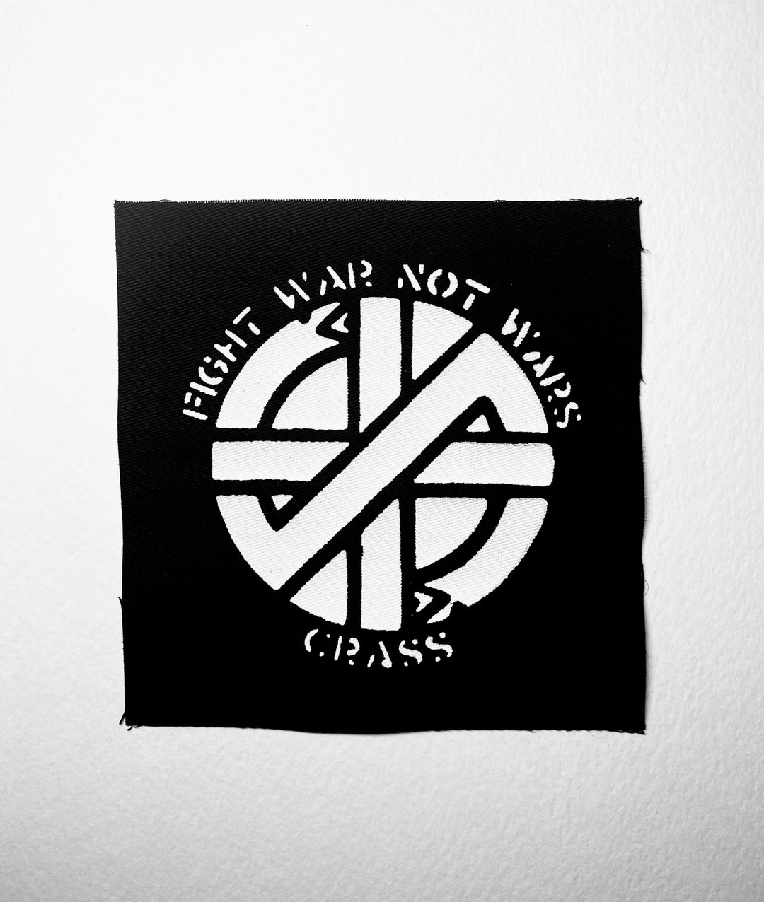Crass “fight War Not Wars” - Punk Patch - LAST PRINTING - Etsy
