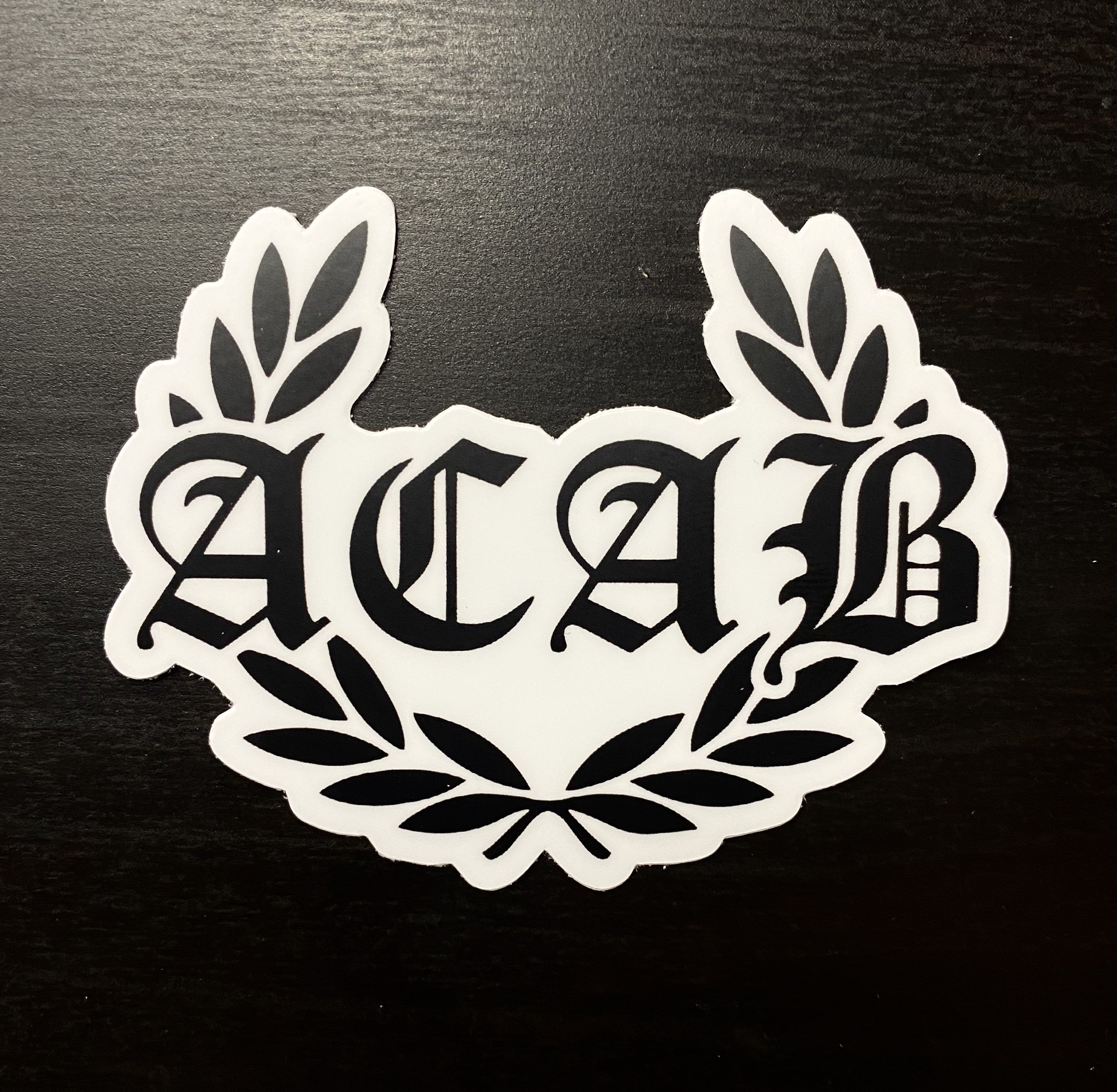 ACAB Matte & Holographic Vinyl Sticker | Etsy