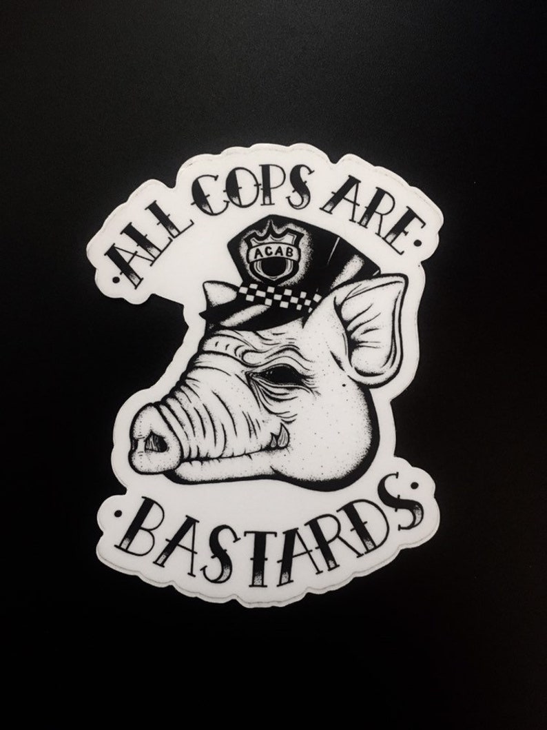 ACAB Pig Die Cut Vinyl Sticker | Etsy