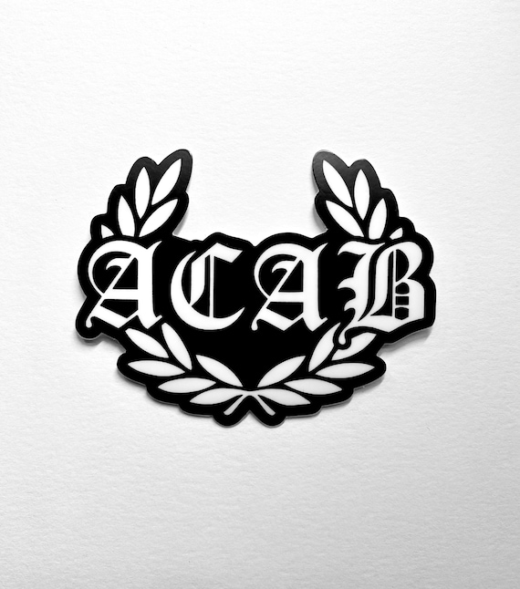 Paper & Party Supplies Stickers, Labels & Tags ACAB Vinyl Sticker etna ...