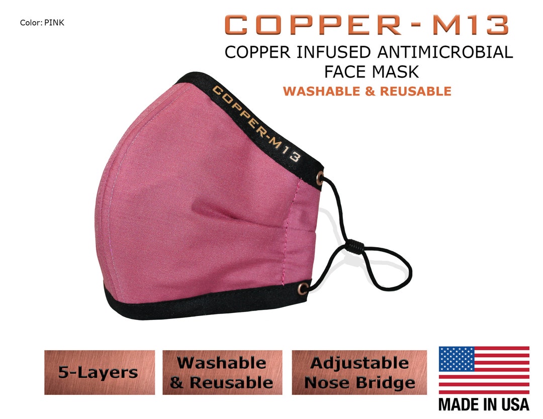 5 Layer Copper Infused Face Mask - Reusable & Washable - Etsy