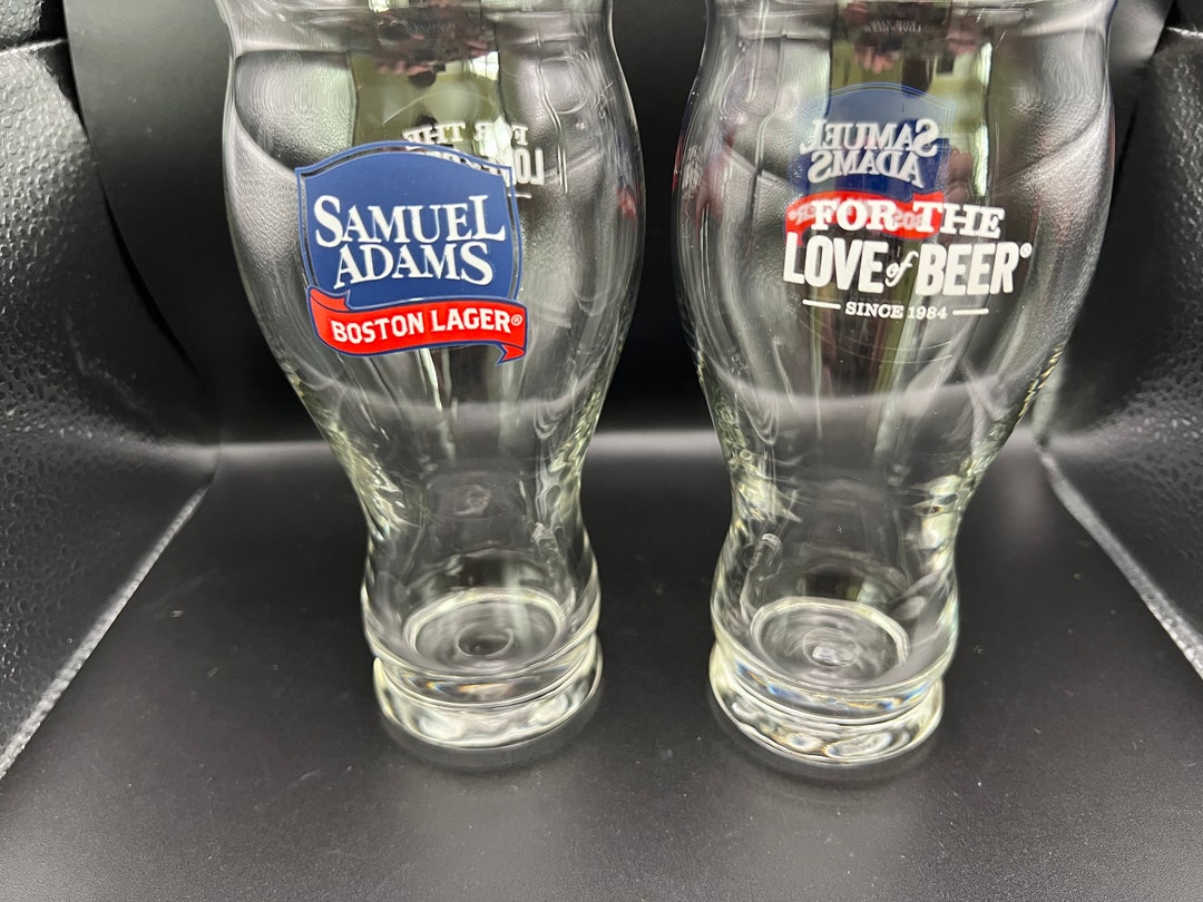 Set of Two Samuel Adams Tulip Beer Glasses in Great Condition - Etsy