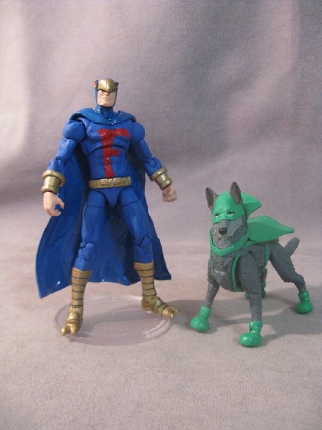 Custom Action Figure Make to Order Blue Falcon / Dynomutt 3 3/4 - Etsy