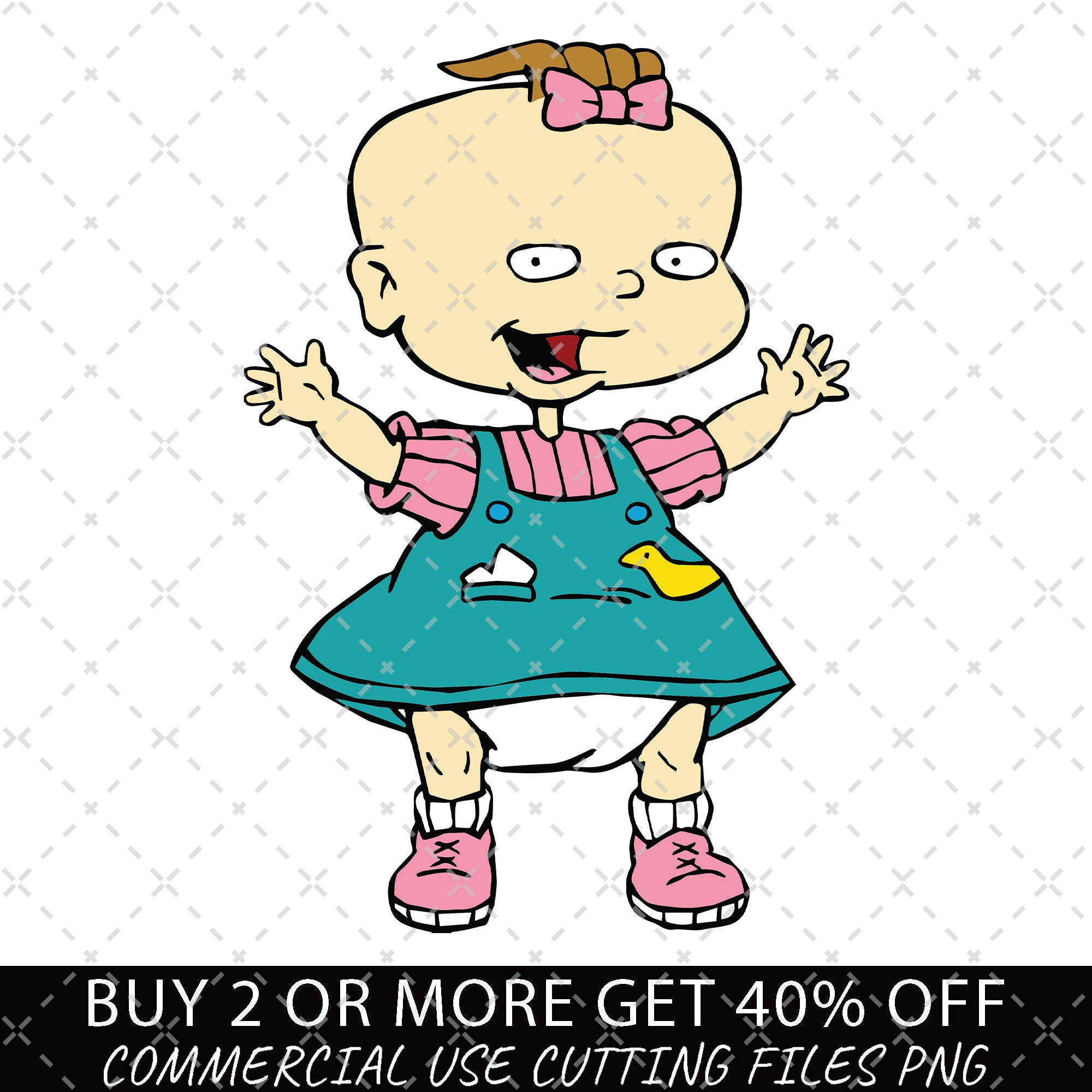 Melanin Afro American Rugrats Svg Layered Item, Clipart, Cricut ...