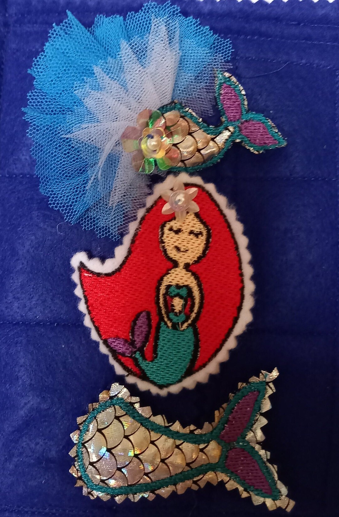 Mermaid Hair Clips on Crocodile Clip Style Uk Handmade Mermaid Birthday ...