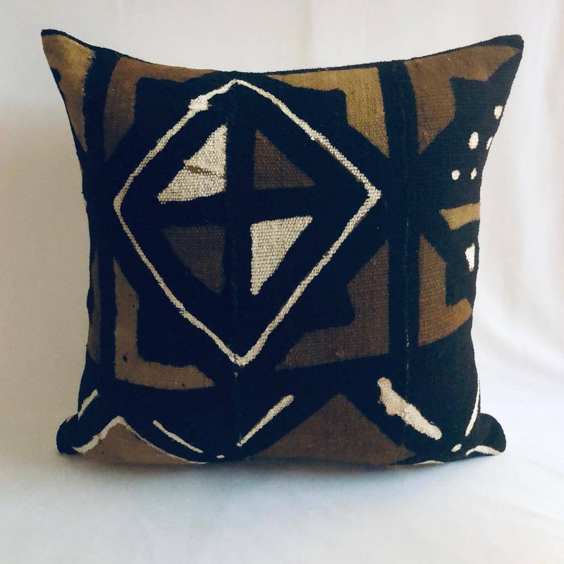 African Mudcloth Pillow - Etsy
