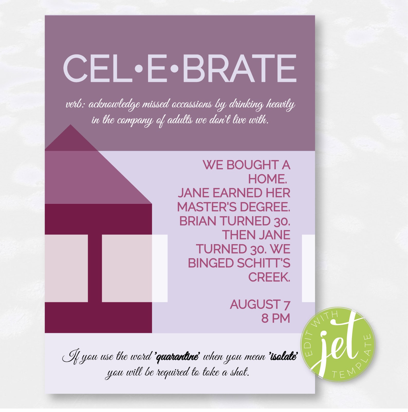 POST COVID PARTY Celebrate Digital Editable Invitation Etsy POST COVID PARTY Celebrate Digital Editable Invitation Etsy