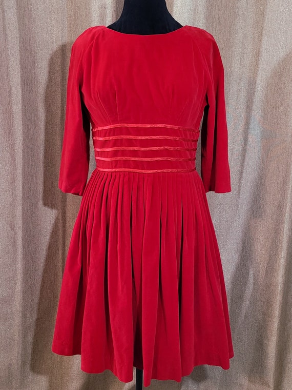 Vintage Red Velvet Jumpsuit Robe - Gem