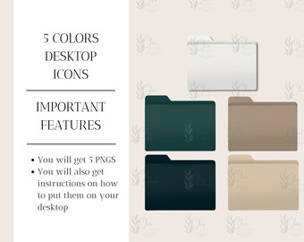 Green Folder Icons for Mac and Windows Desktop Icons, MacBook Icons ...