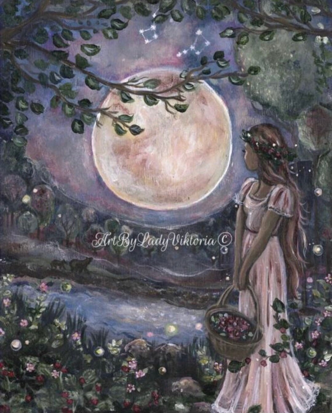 Strawberry Moon - Etsy