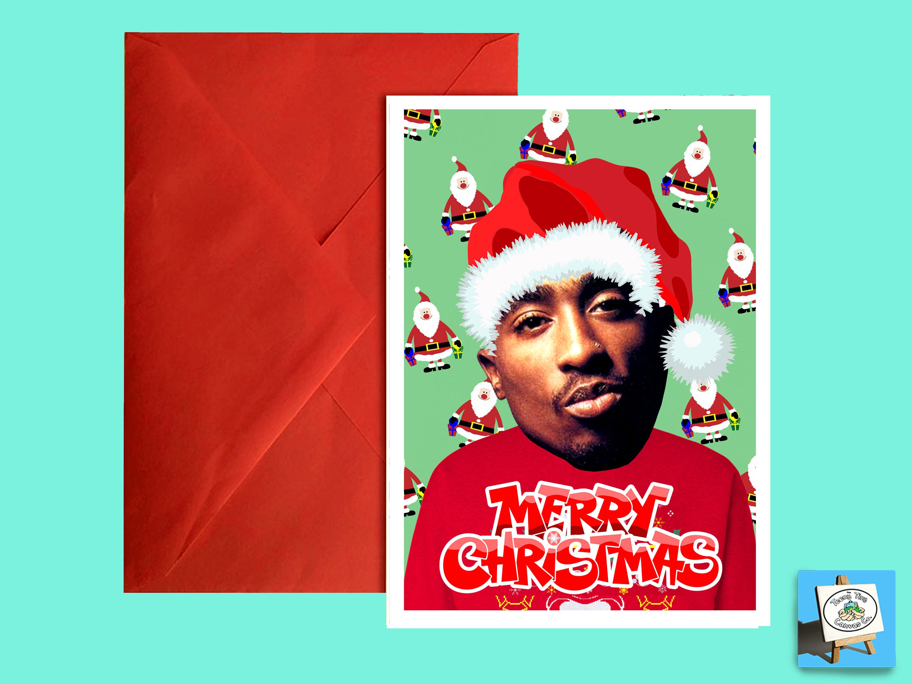 TUPAC Christmas Card TUPAC SHAKUR Multi-Buy Discounts & | Etsy