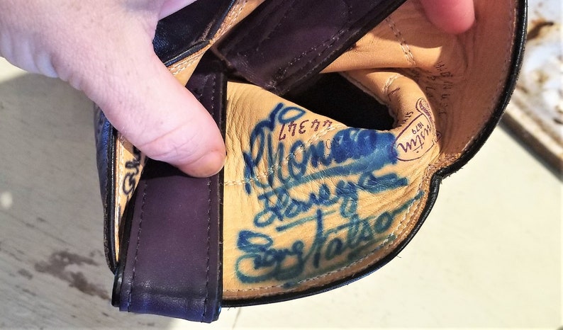 Vtg SIGNED Boots, Signed Randy Travis, Sammy Kershaw, Gene Watson ...