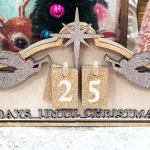 Glitter Angel Christmas Countdown Display Star of Bethlehem Nativity - Etsy