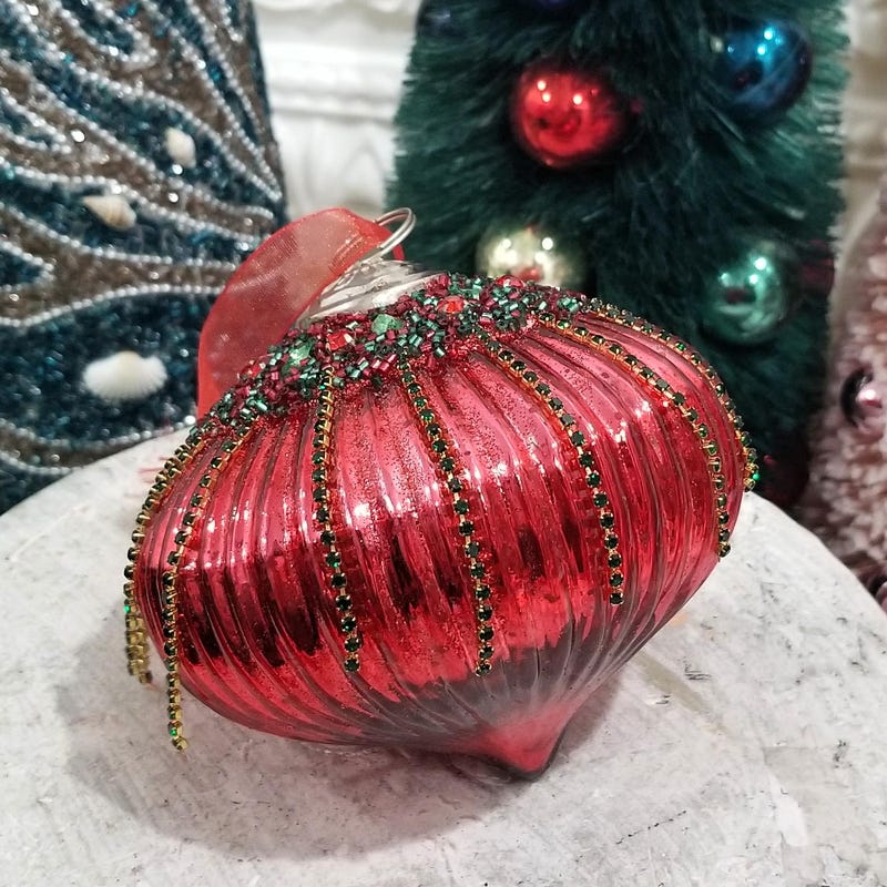 Red Mercury Glass - Etsy